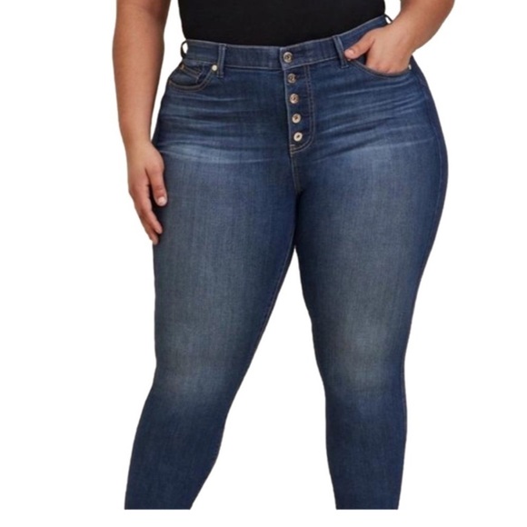 torrid | Jeans | Torrid Bombshell Skinny Button Fly High Rise Premium ...